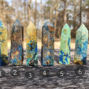 Phoenix Stone Towers | Crystal Tower | Malachite Chrysocolla Turquoise ...