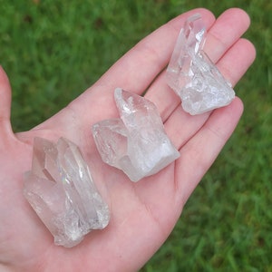 Small Clear Quartz Clusters Some Have Lemurian Lines Some - Etsy