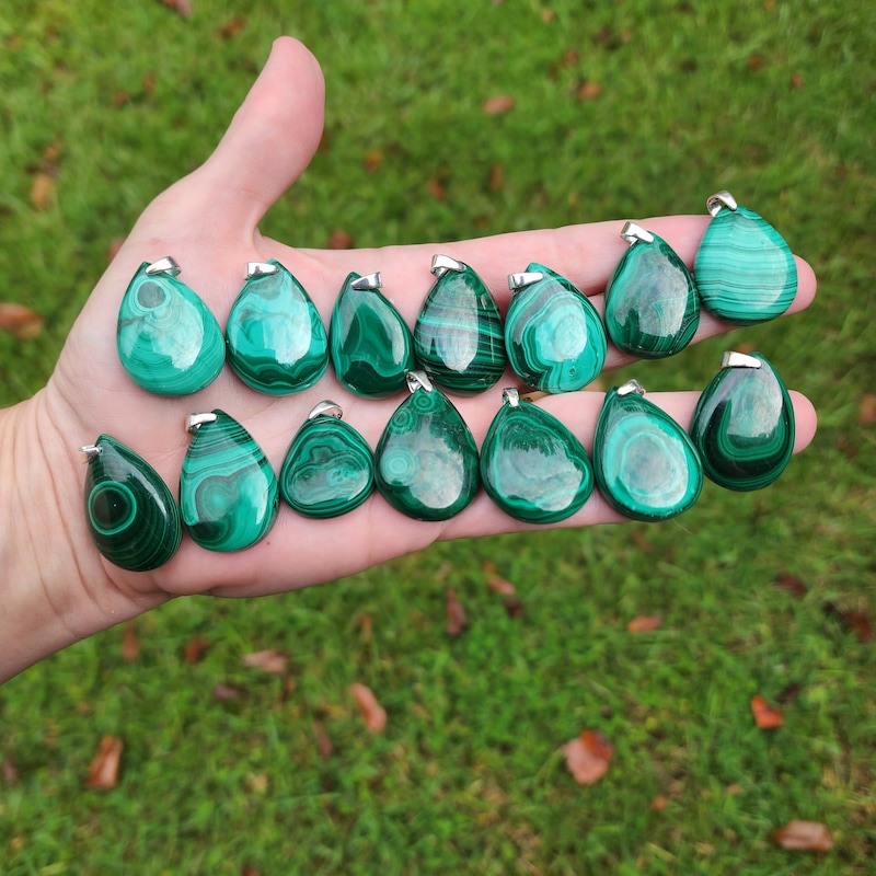 Malachite Droplets - Etsy