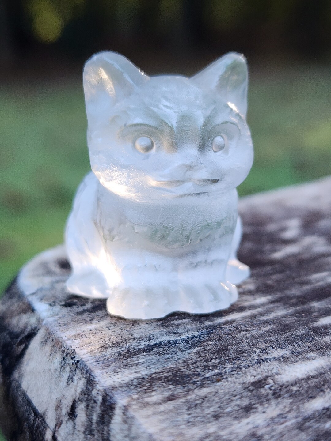 Clear Quartz Miniature Cat Crystal Carving 1.4 Inches Tall - Etsy