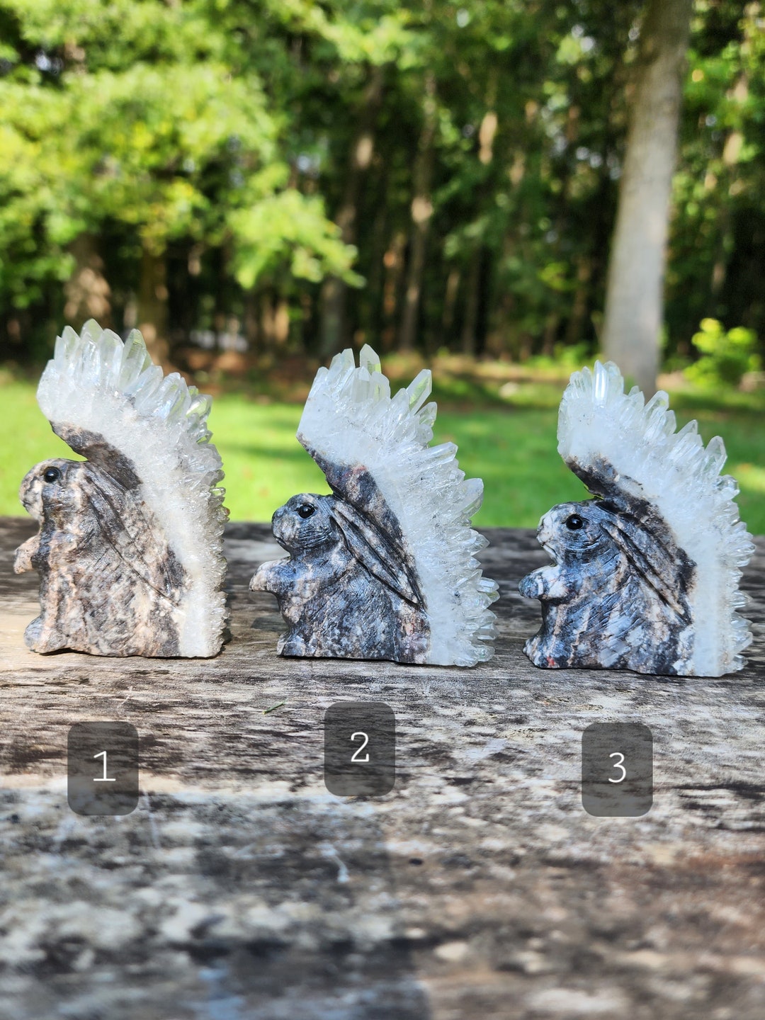 Quartz Cluster Rabbit Carving | Bunny | Crystal Rabbit | Crystal Bunny ...