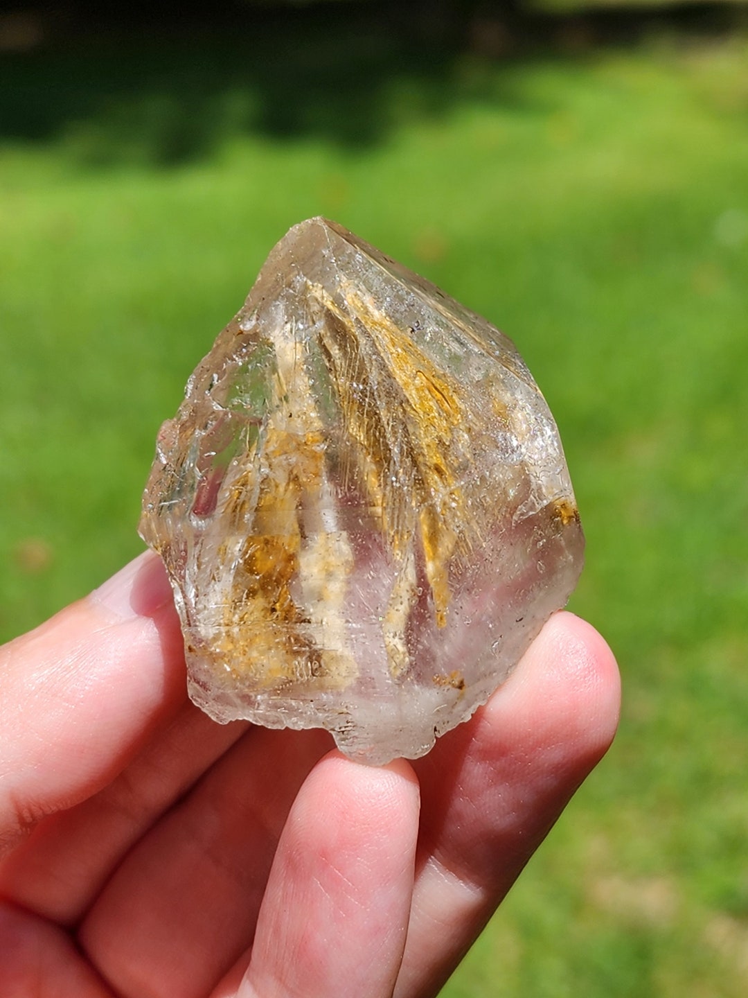 Elestial Quartz Crystal Specimen With Plastic Display Stand 4 - Etsy