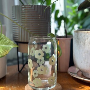 Flower Cup | Groovy Flower Cup | Cute Cup for Spring | Spring Glass Cup ...