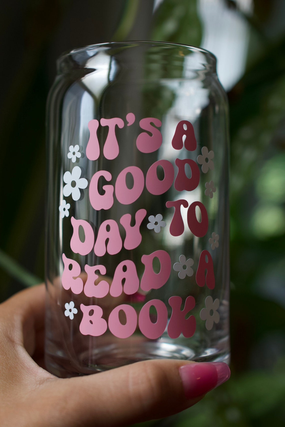Book Lovers Cup | Iced Coffee Cup for Book Lovers | Glass Cup | Coffee ...