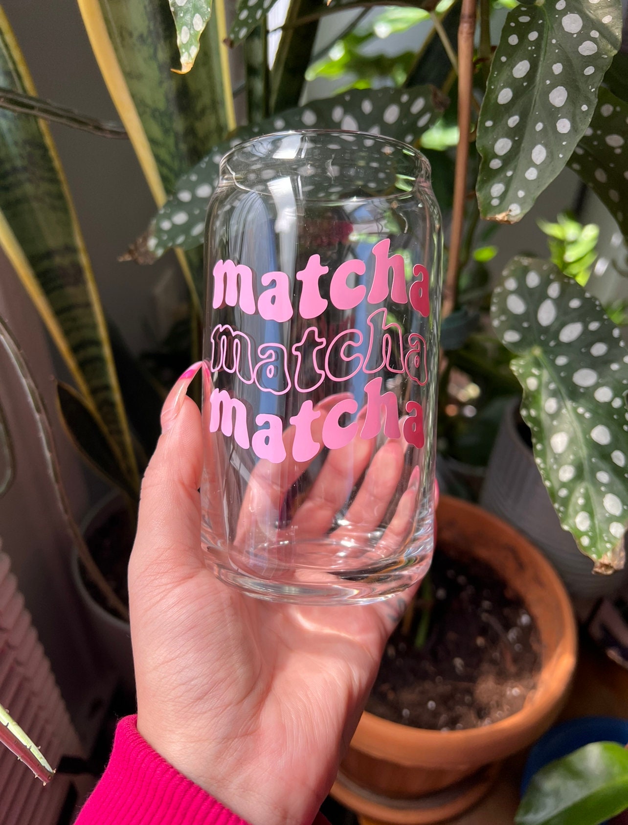 Matcha Glass Cup Matcha Cup Libbey Cup Glass Cup - Etsy