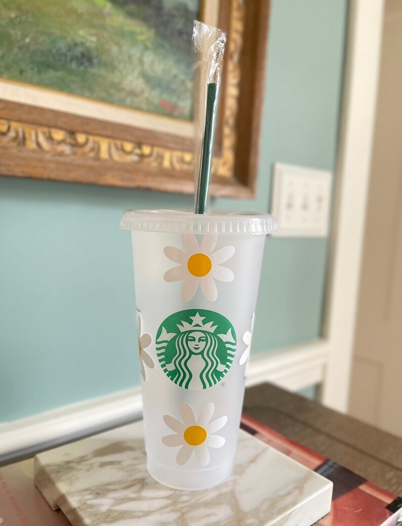 Daisy Cold Cup Tumbler Daisy Starbucks Cold Cup Venti - Etsy
