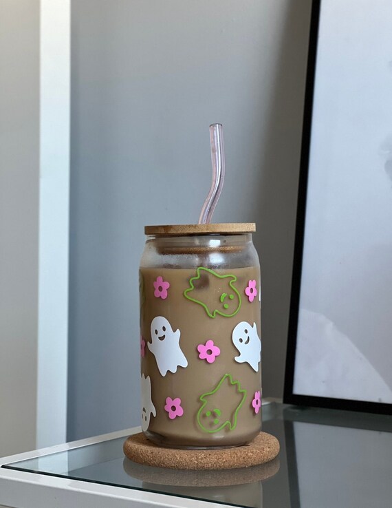 Cute Ghost Cup Halloween Cup Libbey Cup Glass Cup - Etsy