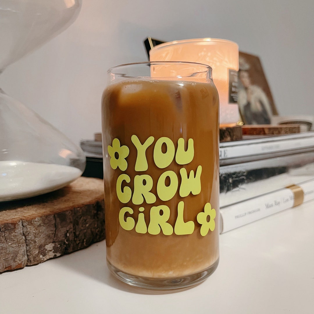 Motivational Saying Libbey Cup | Beer Shaped Cup | Glass Cup | Positive ...
