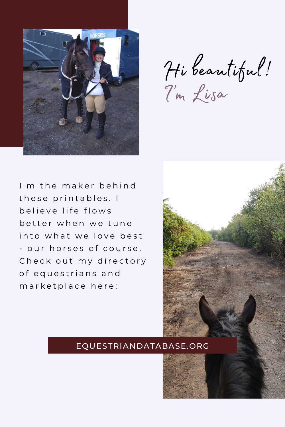 Horse Riding Planner Printable, Horseback Riding Schedule, US Letter ...