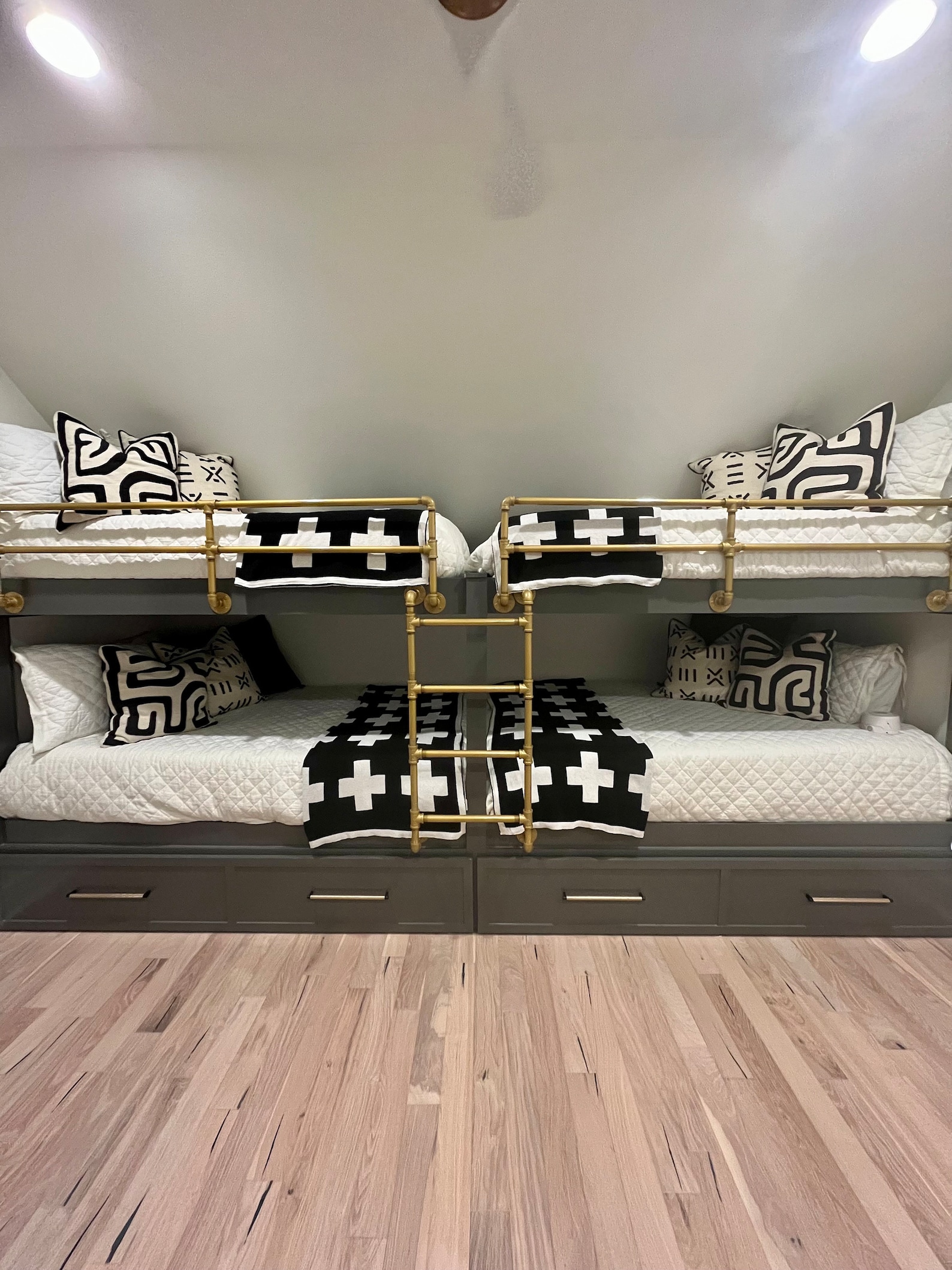 P#1717, 3/4" Industrial Steel Pipe Bunk Bed Ladder and Guardrail ...