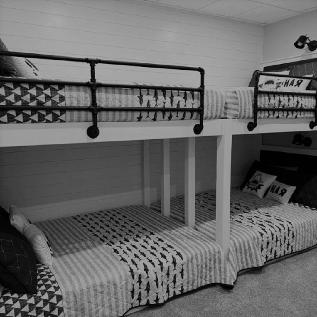 P1716, 3/4 OD is 1.05 Bunk Bed Guardrail, Industrial Steel Pipe. 3 ...