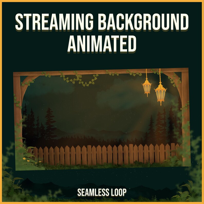 Vtuber Animated Streaming Background Seamless Loop Cozy Nature ...