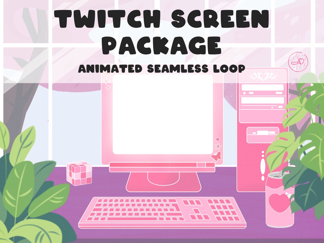 Y2K Animated Stream Screens Pack, Retro Gaming Overlays for Twitch and ...