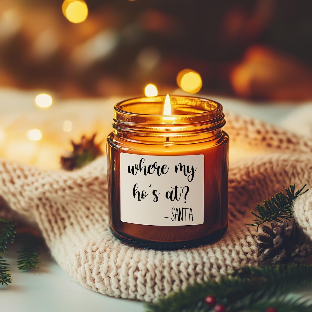 Funny Christmas Candle Funny Retro Christmas Decoration Stocking ...