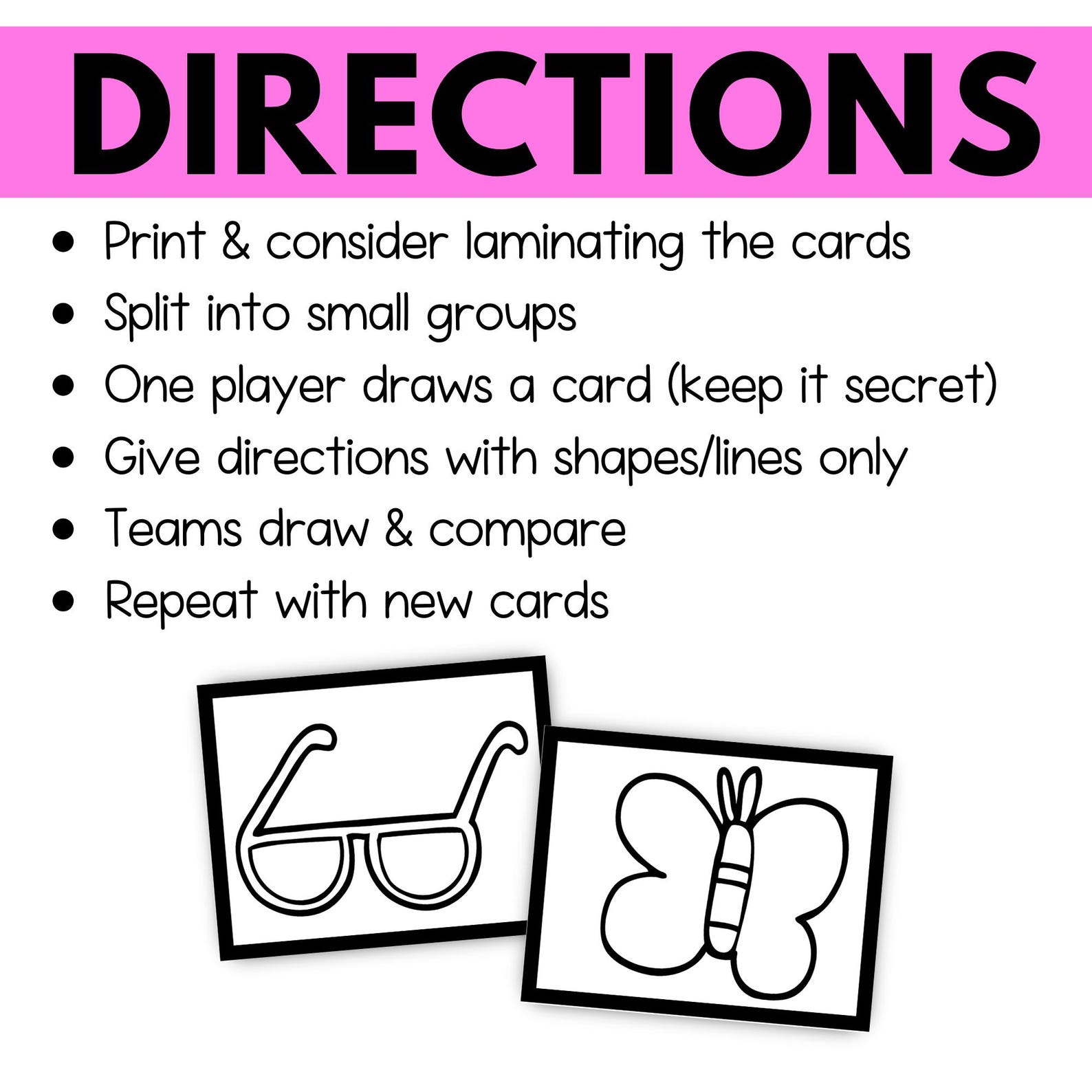 Printable Icebreaker Game | Drawing & Guessing Game for Parties, Family ...