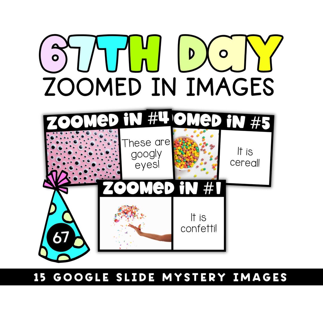 67th Day of School Activity | Guess the Mystery Zoomed in Picture ...