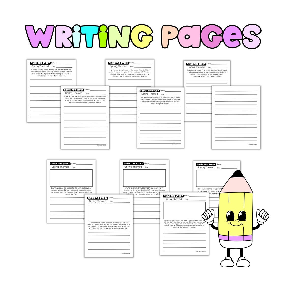 Spring Would You Rather Questions With Writing Pages | Editable Google ...