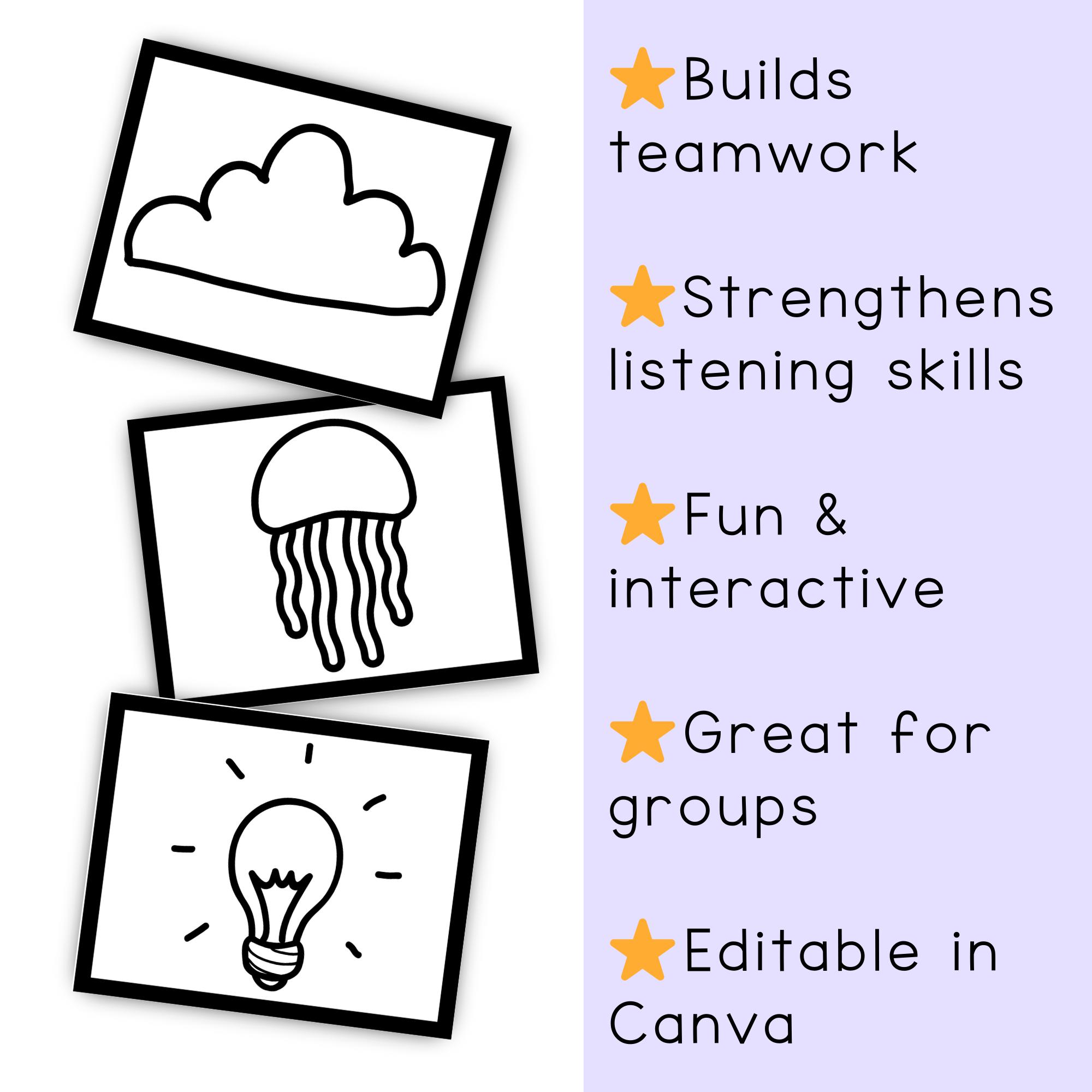 Printable Icebreaker Game | Drawing & Guessing Game for Parties, Family ...