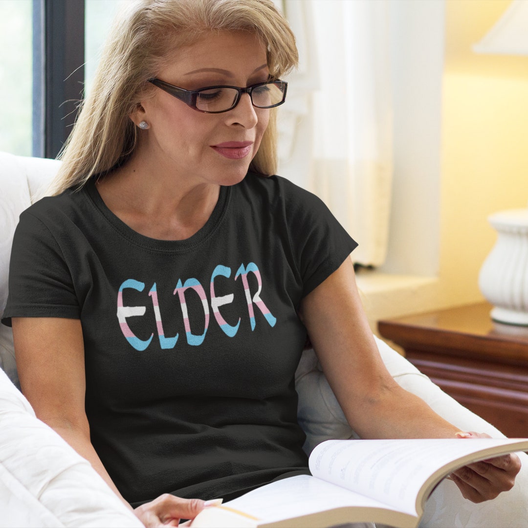 Elder LGBTQIA Trans Pride Flag Bella Canvas T-shirt, Pride Month ...