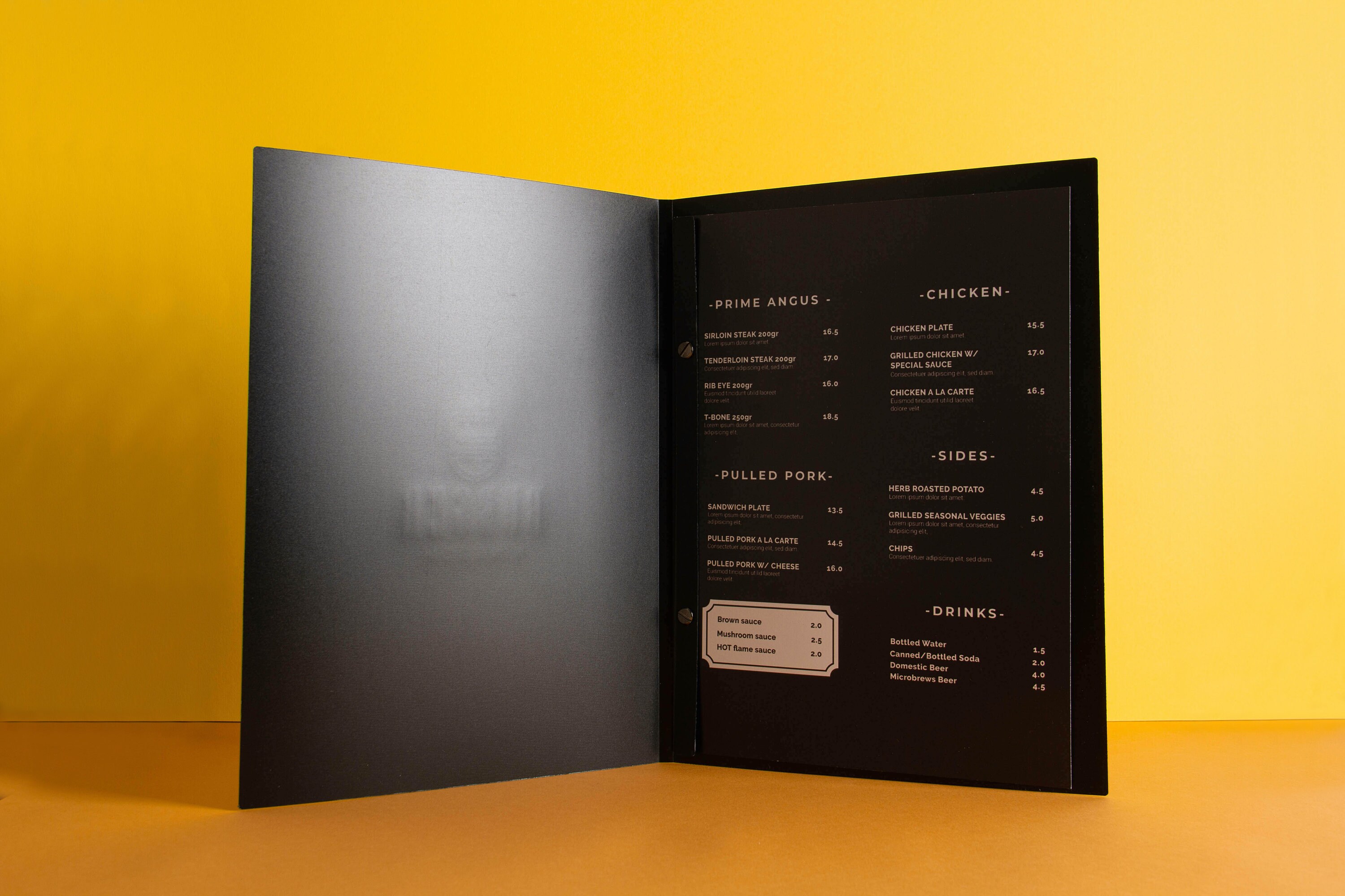 Menu Folio Book, A4 Menu, Restaurant Cover, Menu Cover, Restaurant Menu ...