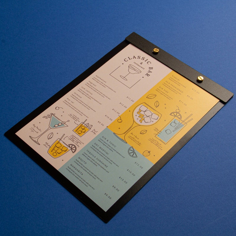 Restaurant Menu Clipboard - Etsy