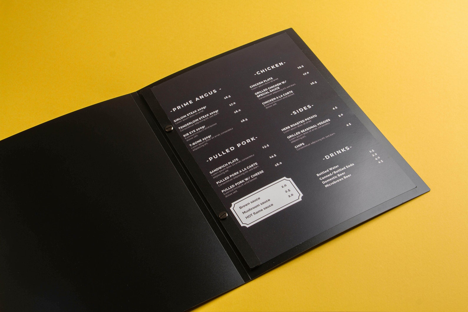 Menu Folio Book, A4 Menu, Restaurant Cover, Menu Cover, Restaurant Menu ...