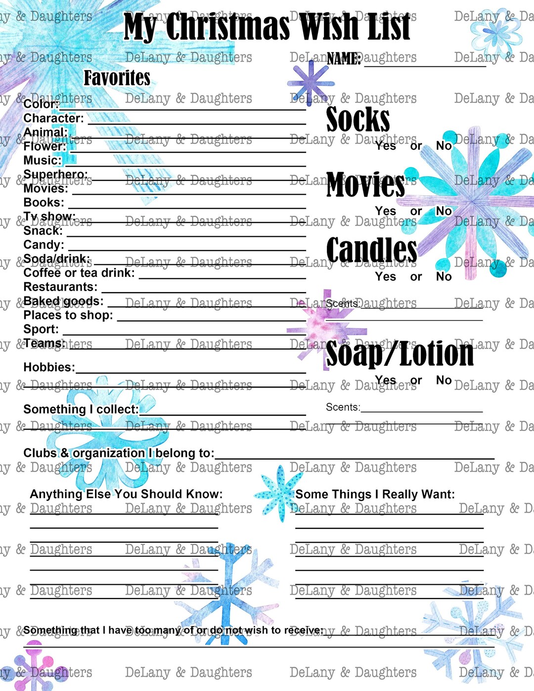 Christmas Wish List: Snowflakes - Etsy