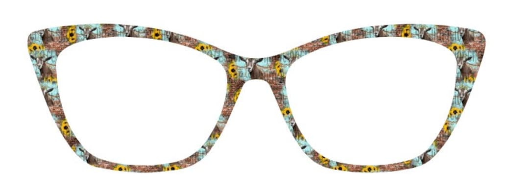 Goat Magnetic Glasses Eyewear Top Western Theme Sunflower Farm Animals