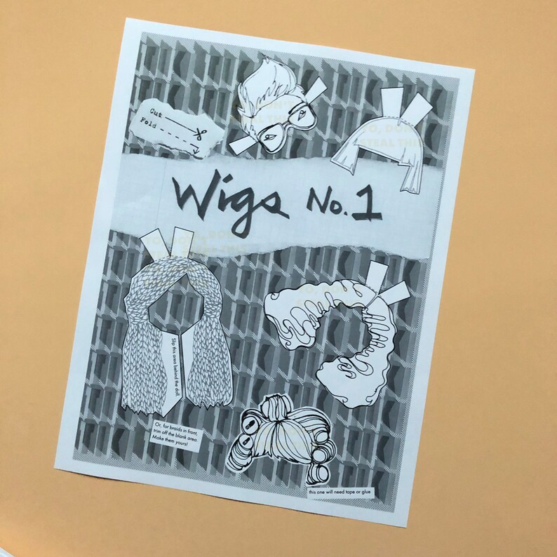 Paper Doll Wigs No.1 - Etsy