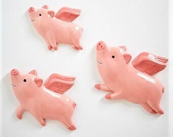 Flying Pig Figurines - Etsy