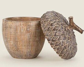 Acorn Trinket Box - Etsy