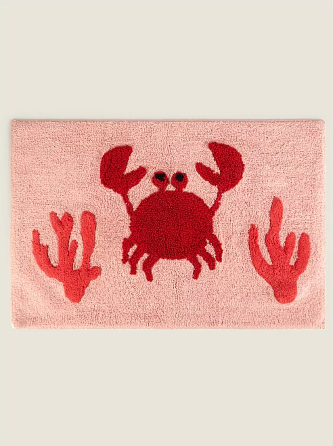 Crab Pink Bath Mat Animal Bath Mat Cute Bath Mat - Etsy UK