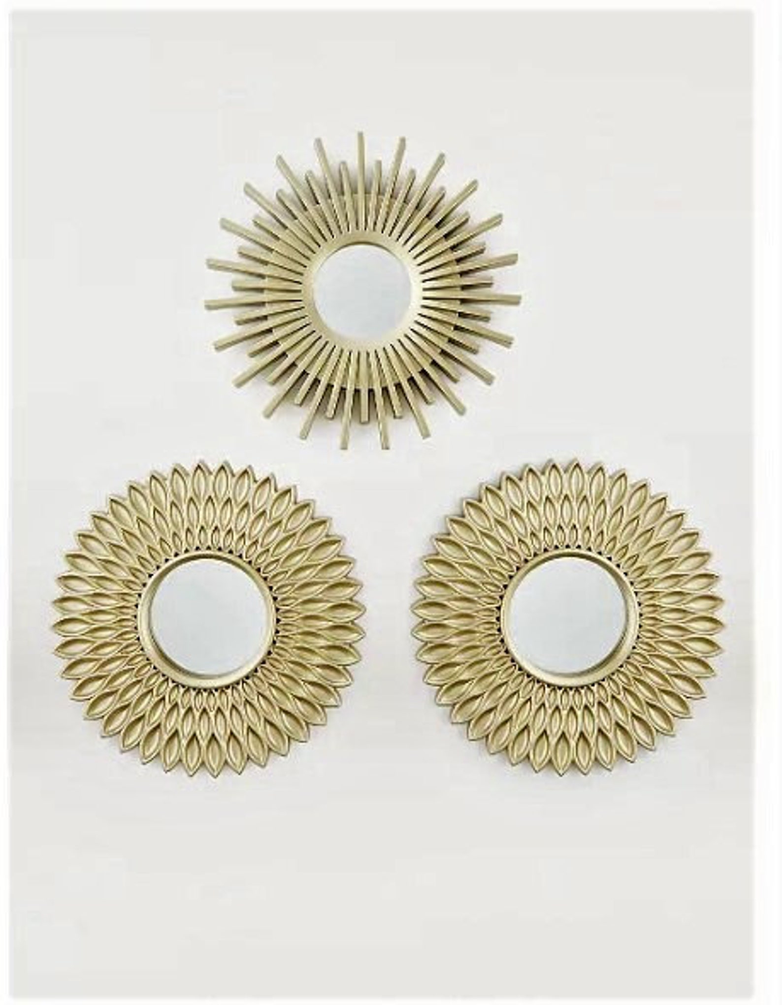 Gold Wall Mirror Gold Sunburst Mirror Gold Round Mirror - Etsy UK