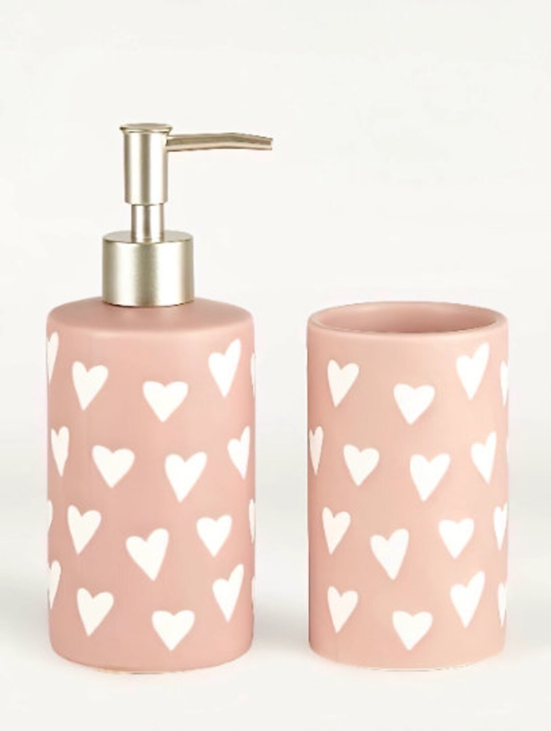 Pink Soap Dispenser Pink Heart Ceramic Soap Dispenser Modern Etsy
