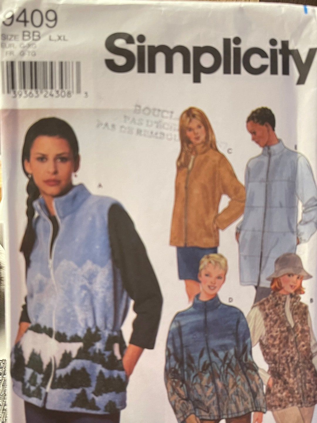 Simplicity 9409 Misse's Vest and Jacket / Vest and Jacket for Young ...
