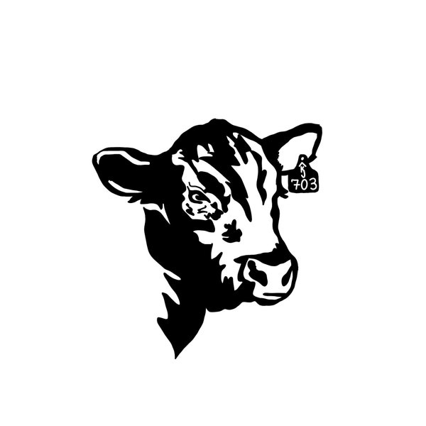 Cow Decal - Etsy