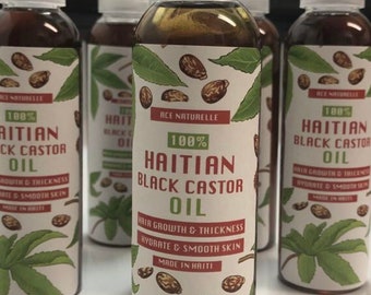 Haitian Black Castor Oil Original & Pure 100% Unrefined Lwil - Etsy