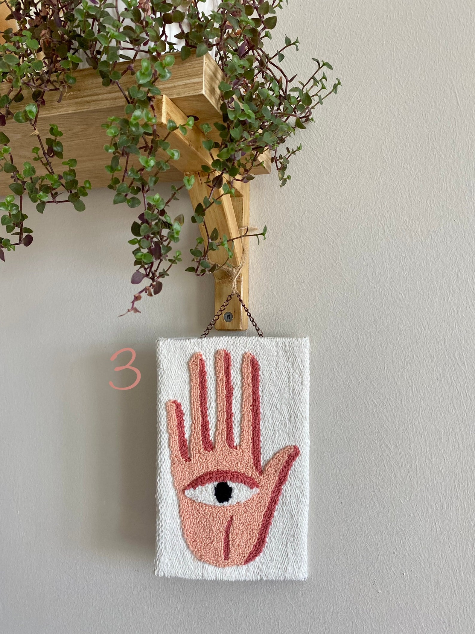 Punch Needle Wall Decor Punch Needle Wall Hanging Tufted - Etsy