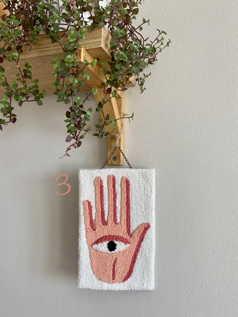 Punch Needle Wall Decor Punch Needle Wall Hanging Tufted - Etsy
