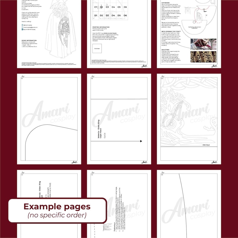 PATTERN | Malenia Elden Ring Inspired CLOAK | DIGITAL Pattern ...