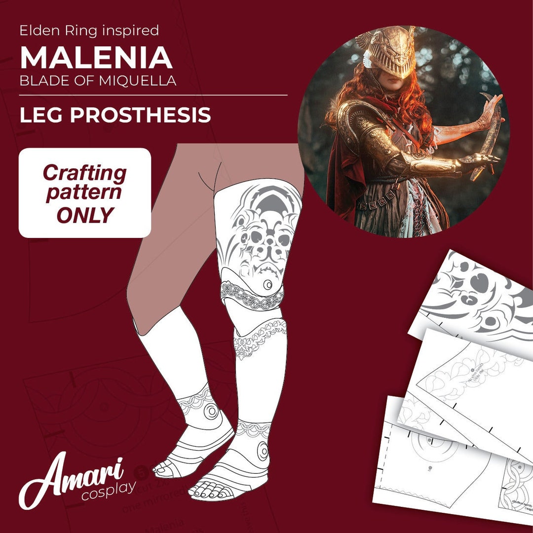 PATTERN | Malenia Elden Ring Inspired Leg Armor / Prosthesis | DIGITAL ...