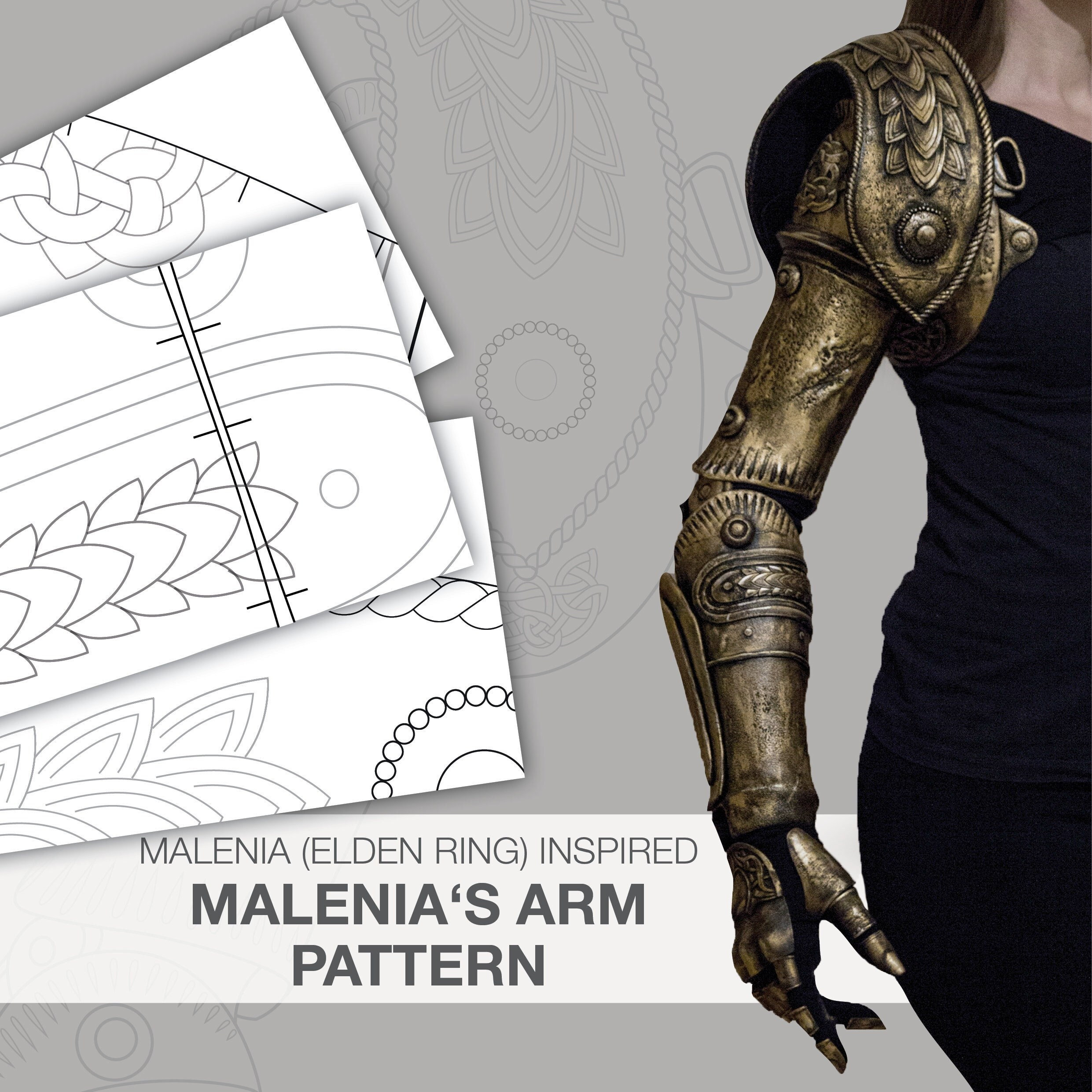 Malenia Elden Ring Inspired Arm Prosthesis DIGITAL Pattern Collection ...