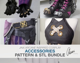 Jinx Belt Stl Pattern Pack for Jinx Arcane Inspired Cosplay - Etsy