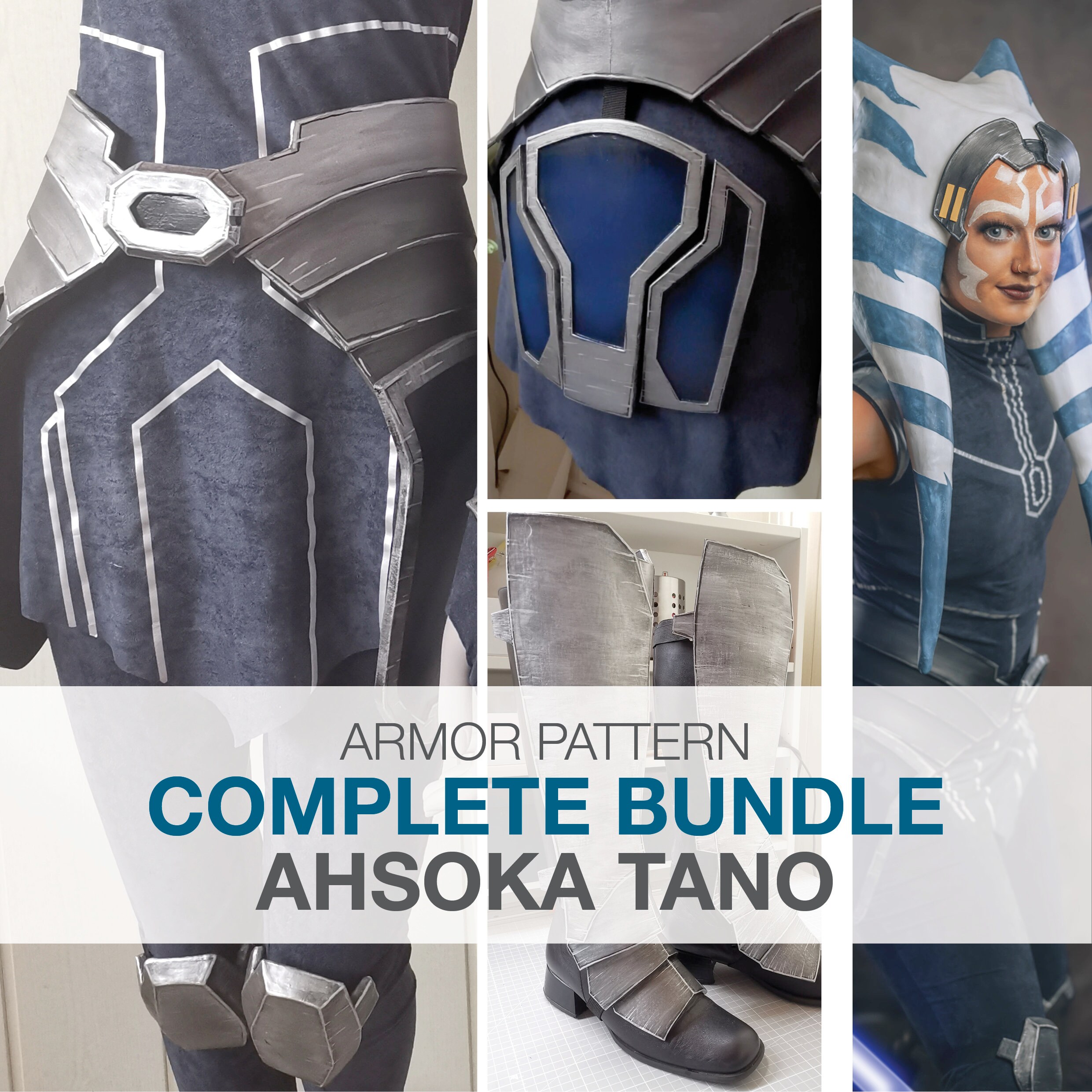 Ahsoka Tano Clone Wars Inspired Cosplay Patterns / Templates - Complete ...