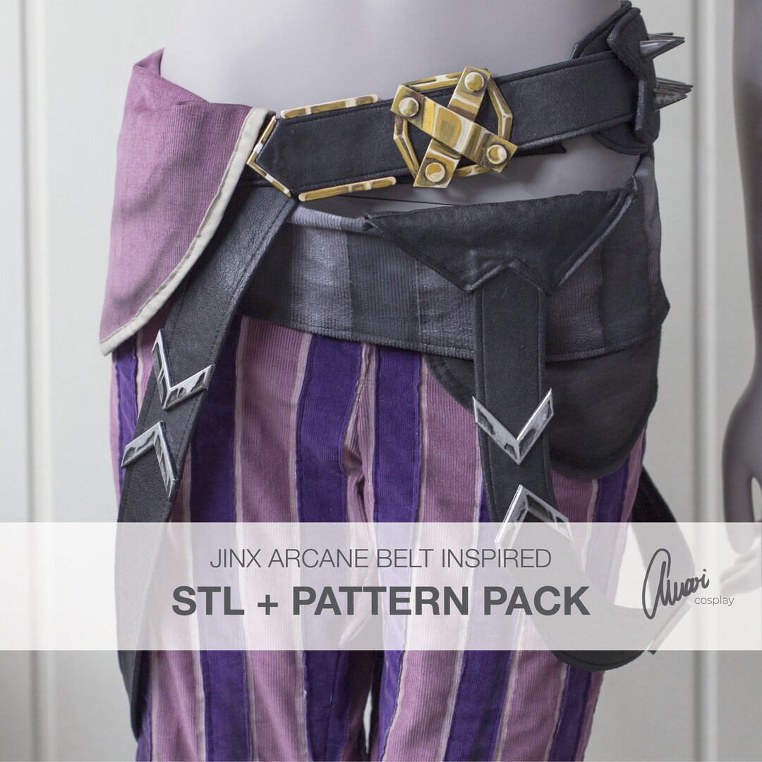Jinx Belt Stl Pattern Pack for Jinx Arcane Inspired Cosplay - Etsy