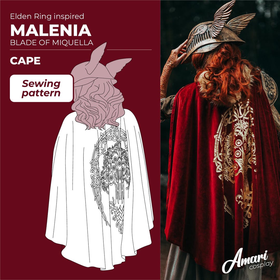 PATTERN | Malenia Elden Ring Inspired CLOAK | DIGITAL Pattern ...
