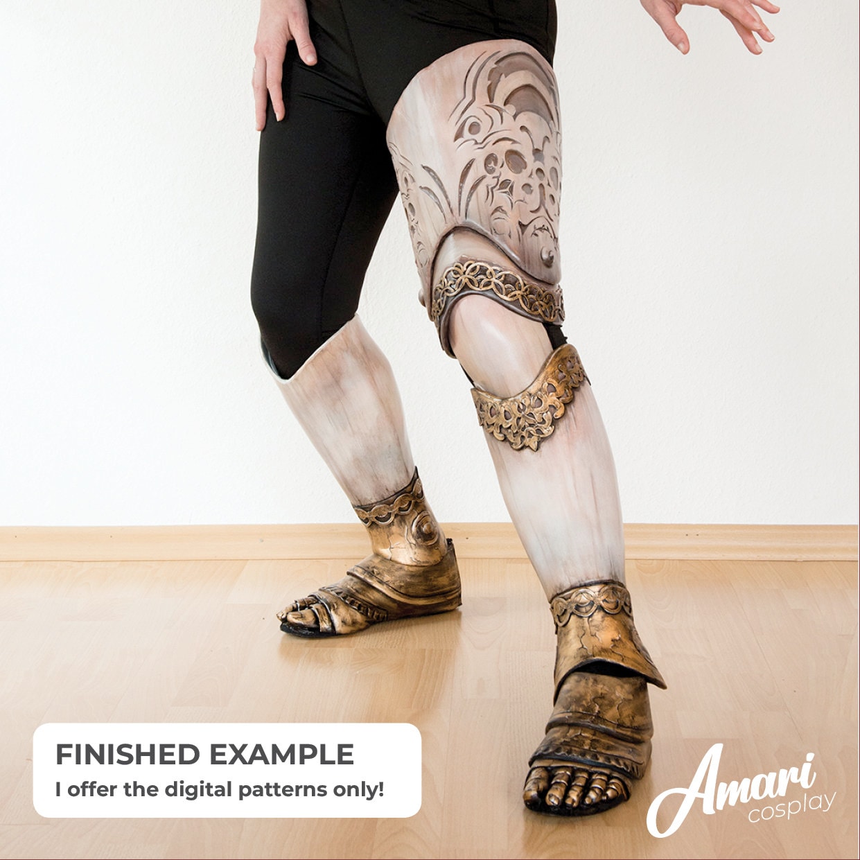 PATTERN & TUTORIAL | Malenia Elden Ring Inspired Leg Armor / Prosthesis ...