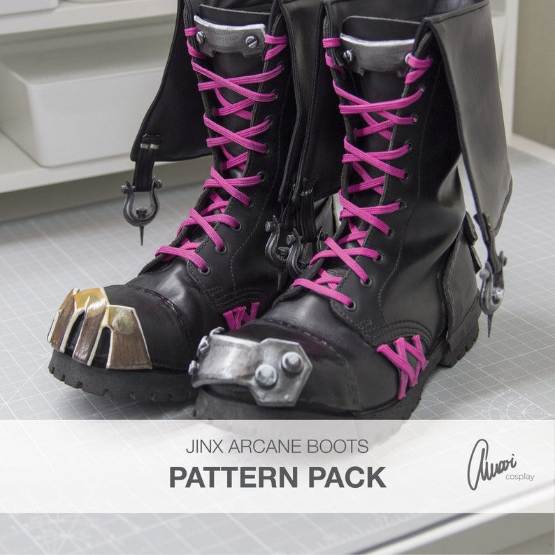 Jinx Boot Armor Pattern Pack for Jinx Arcane Cosplay - Etsy