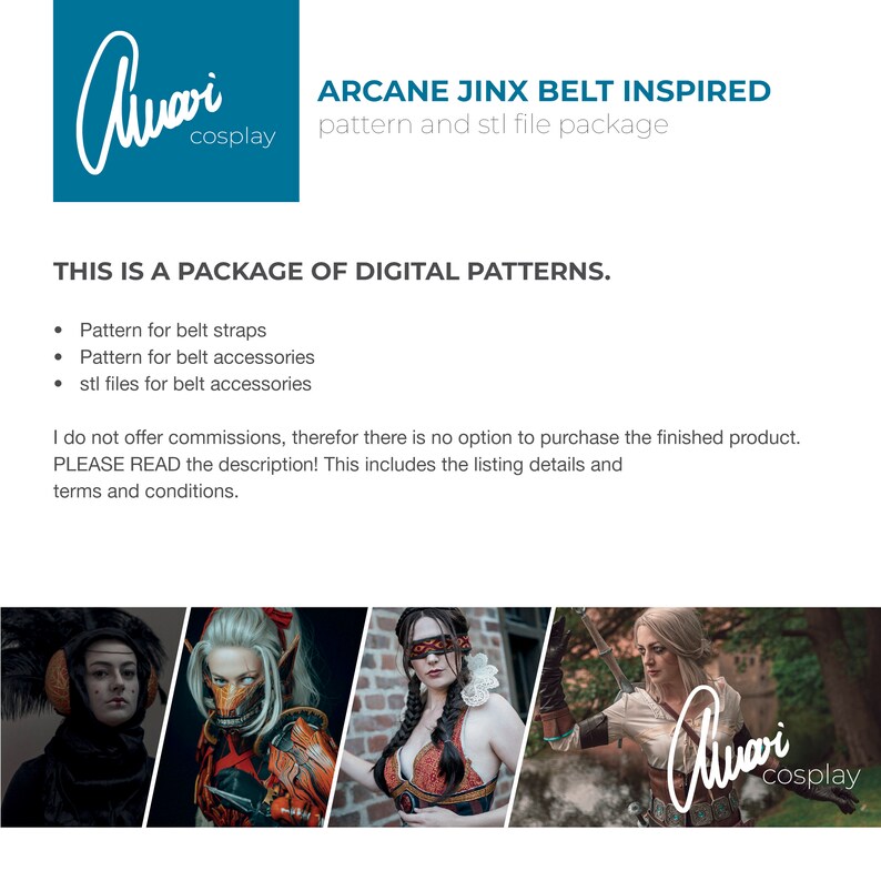 Jinx Belt Stl Pattern Pack for Jinx Arcane Inspired Cosplay - Etsy