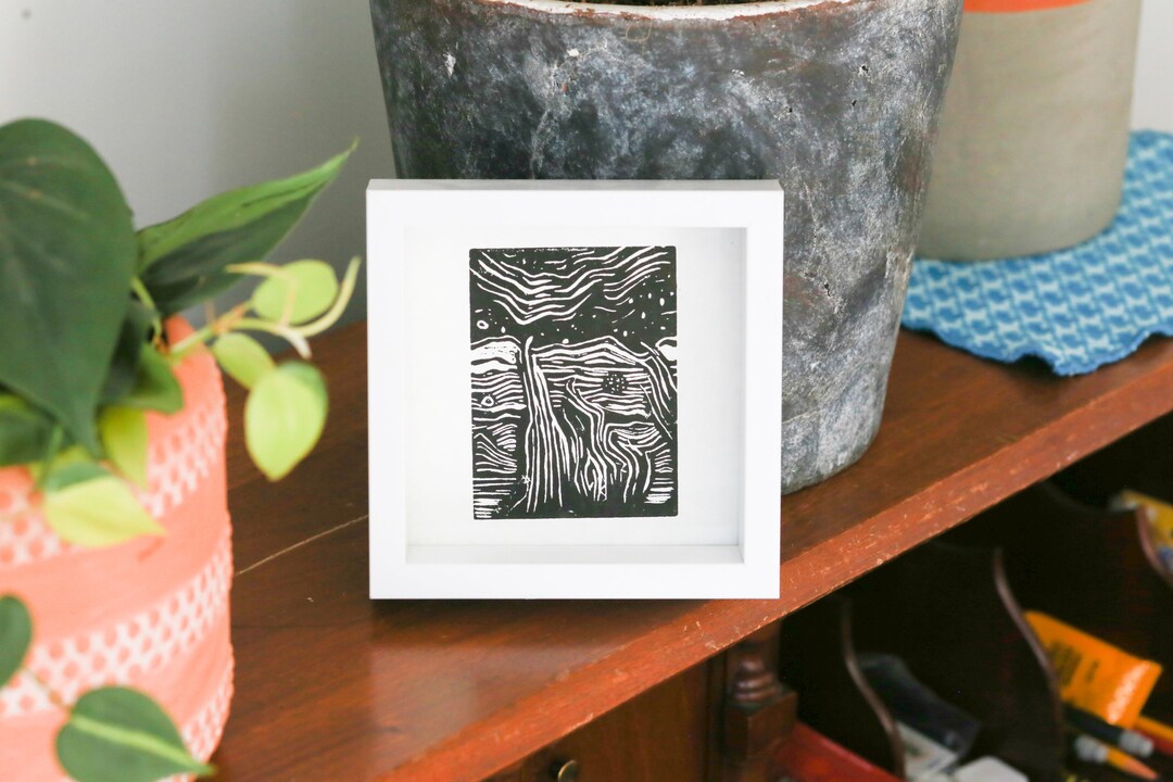 Desert Dance | Original Linocut Fine Art Print - Etsy